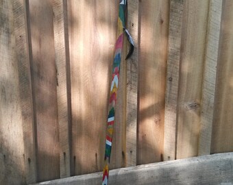 Decorated tobacco walking stick, handmade from tobacco stick circa 1880 ...