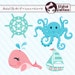 Summer Beach Clipart Nautical Ocean Sea Clip Art Sailing