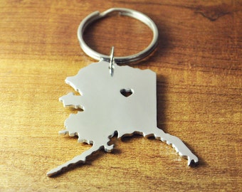 Alaska keychain | Etsy