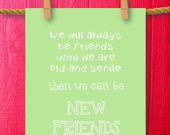 Popular items for best friends poster on Etsy