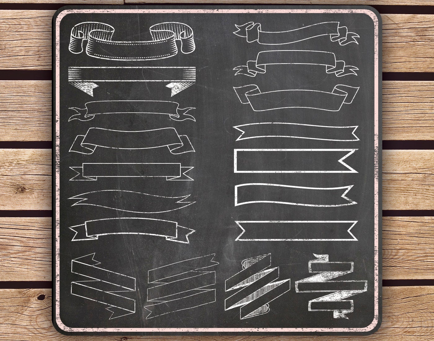 Banner Chalkboard Wedding Clip Art