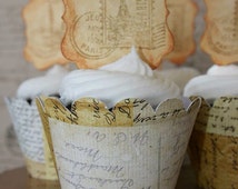 Popular items for map cupcake wrappers on Etsy
