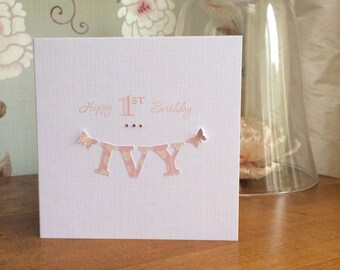 Popular items for 1st birthday card on Etsy
