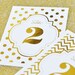 Gold Table Numbers Gold Foil Table Numbers Gold Foil by ModParty | Etsy