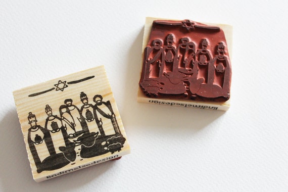 Nativity stamp 6 x 6 cm by LindiMelse on Etsy