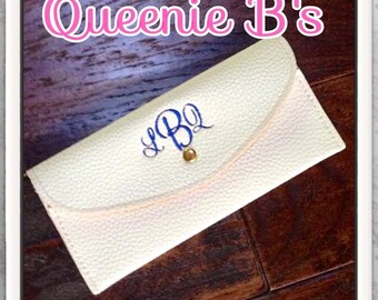 Unique monogrammed wallet related items | Etsy