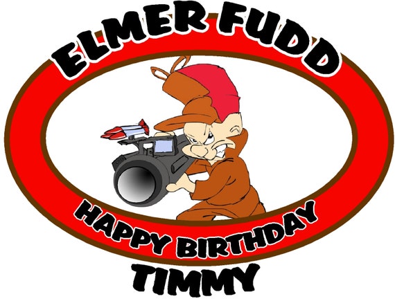 Elmer Fudd Shirt, Elmer Fudd Happy Birthday Personalized Custom shirt ...