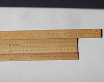 Popular items for vintage wooden ruler on Etsy