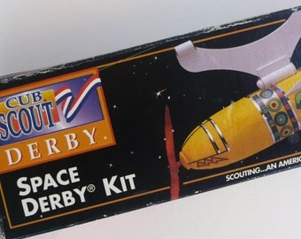 Pinewood Derby Kit / Space Derby / Cub Scouts / Made in USA / Wood Toy