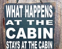 Popular items for cabin sayings on Etsy