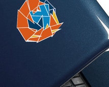 Unique origami decal related items | Etsy