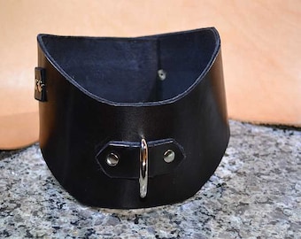 Black Leather Posture Collar