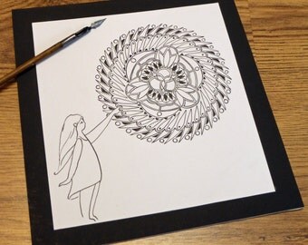 Zentangle pattern | Etsy