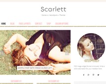 Popular items for feminine blog theme on Etsy