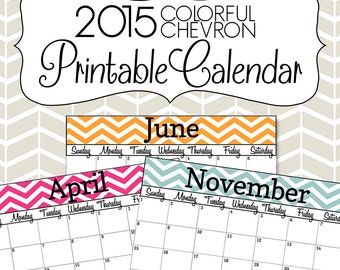 Popular items for colorful calendar on Etsy
