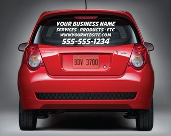 FREE SHIPPING Custom Car Decal Choose the font style size