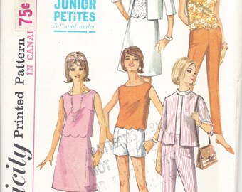 Weinlese Einfachheit Druckmuster Junior Girl Jacket Top Rock-Hosen ...