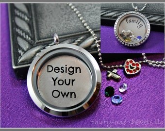 Personalized Floating Locket, Large Locket, Customized Locket, Mommy ...