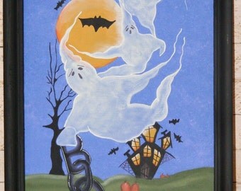 Popular items for halloween canvas on Etsy