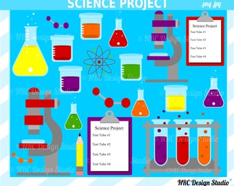 SALE - Science Clip Art - Science Project Clip Art - School Science ...
