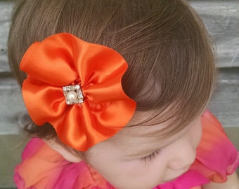 Popular items for orange hair clips on Etsy