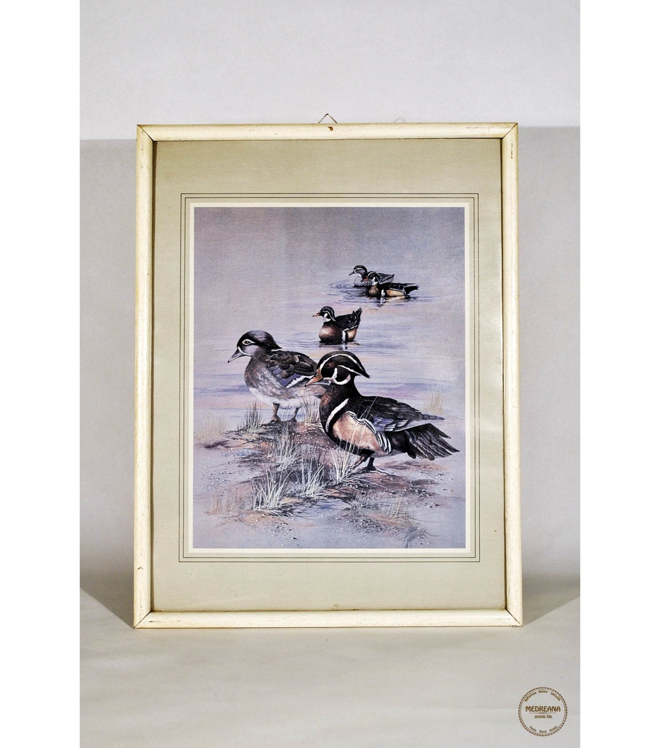 Anni Moller Woodland Ducks Framed Art Print 1985