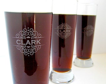 Custom beer glasses | Etsy