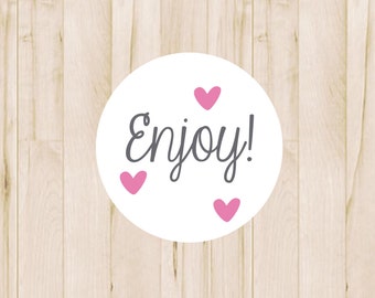 Popular items for enjoy stickers on Etsy