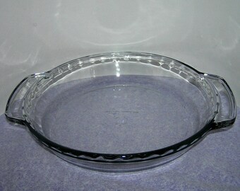 Popular items for glass pie plate on Etsy