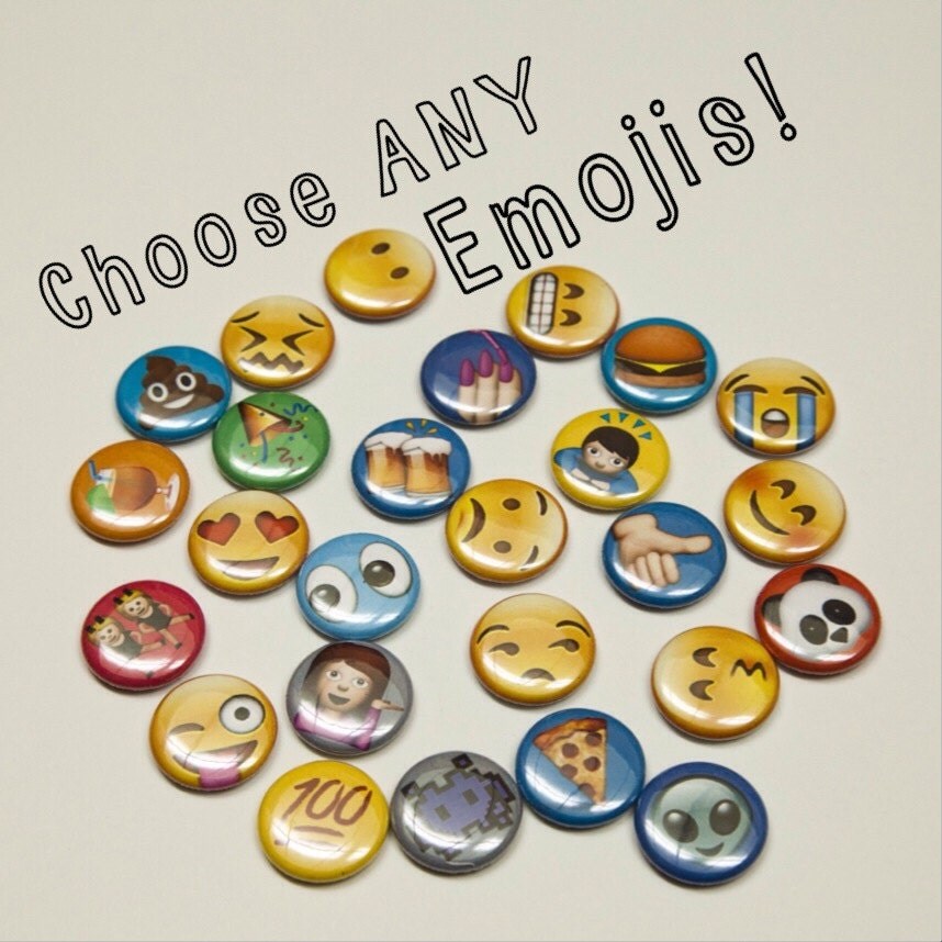 Choose Any Emoji 1 Pinback Buttons