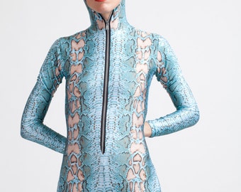 The Original Joysuit: Silver Holographic Bodysuit From Mars