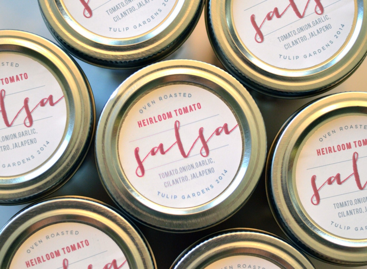 Salsa Jar Label Round Printable by elsiej on Etsy