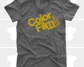 Items similar to Color Film Women's TShirt, Tee Shirt, Womens Top, S,M ...