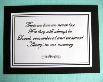 In memoriam sign | Etsy
