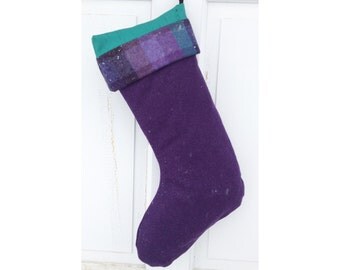 Popular items for purple stocking on Etsy
