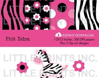 Popular items for zebra clipart on Etsy