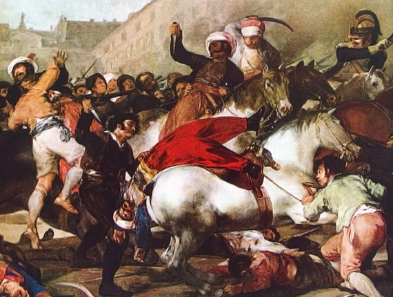 The Second of May by Goya an Original 1954 Frameable Art