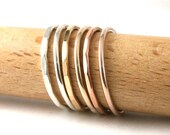 Items similar to Custom Stack Rings, Set Of 2 Stack Rings, Sterling ...