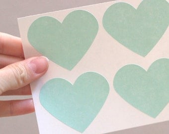 Popular items for mint green heart on Etsy