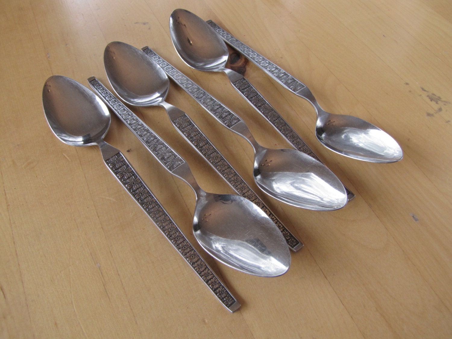 Vintage Stainless Steel Spoons – “Riviera” Pattern – Six Pieces – Haute ...