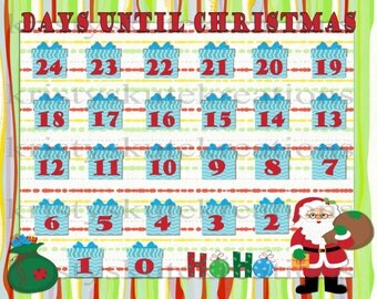 Items similar to Hand Knitted Stockings 12 Days of Christmas Countdown ...