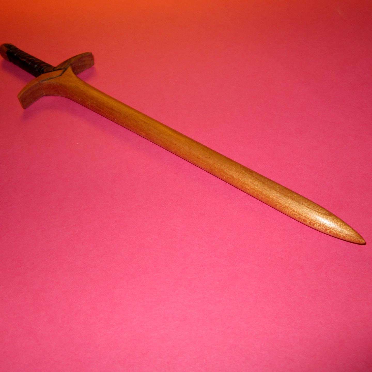 Hair Stick Fantasy Sword 8 Hair Toy in Cherry by AKCWoodworking