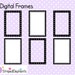 Rectangle Digital Frame Collection 2 Clip Art Frames
