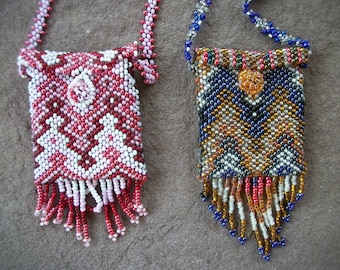 Popular items for beaded pouch on Etsy