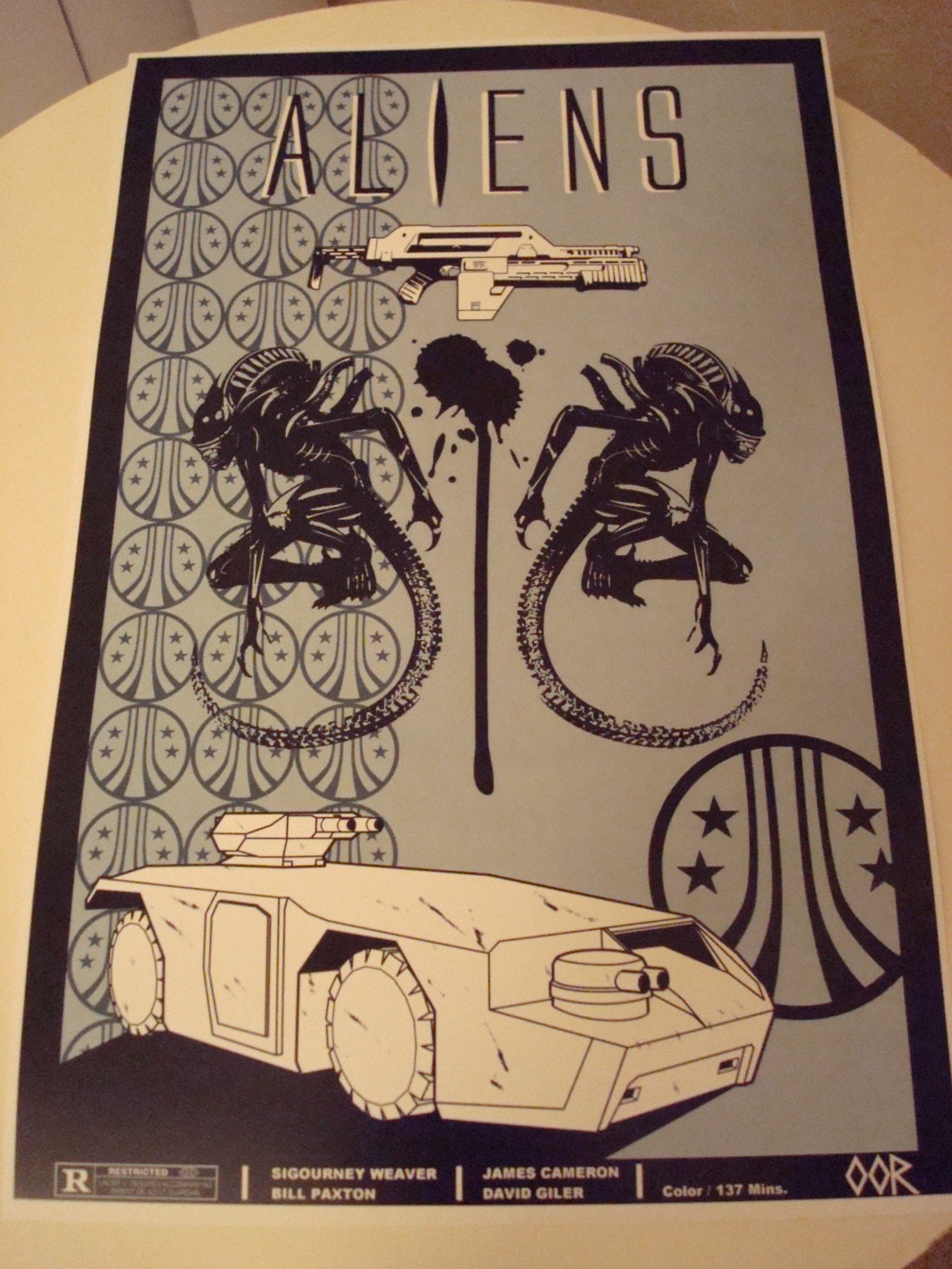 Aliens movie poster print