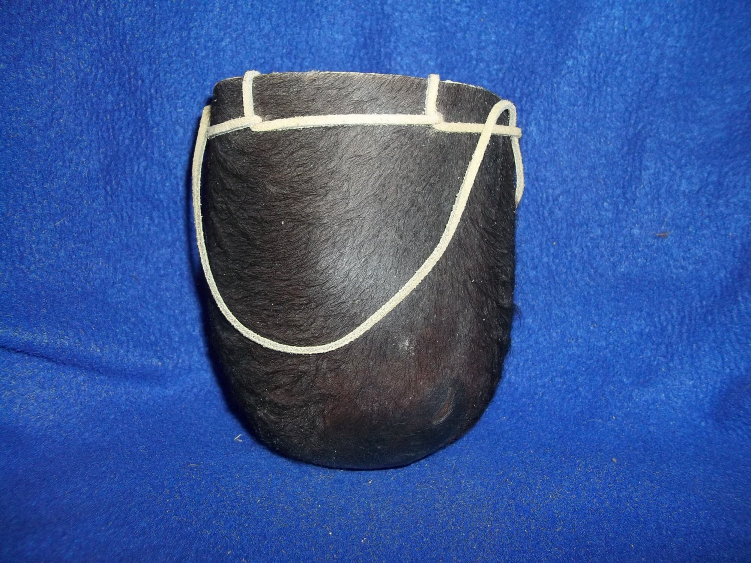 Bull Scrotum Bag real animal fur nut sack part purse man cave