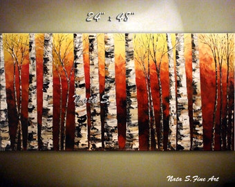 Red birch tree | Etsy
