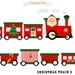 Christmas train Train Clipart Christmas clipart Instant