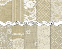 Popular items for vintage lace burlap on Etsy