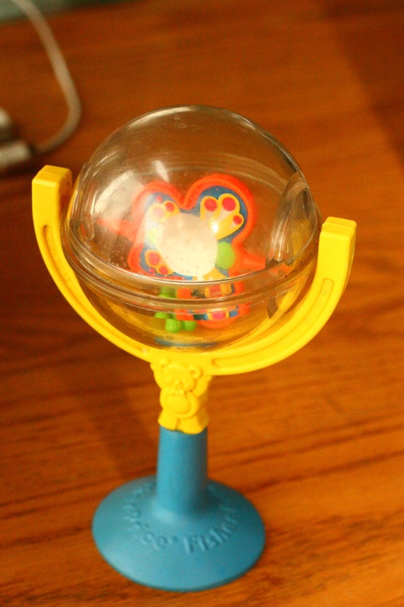 Items similar to 10% OFF SALE - Vintage Fisher Price Suction Rattle Toy ...